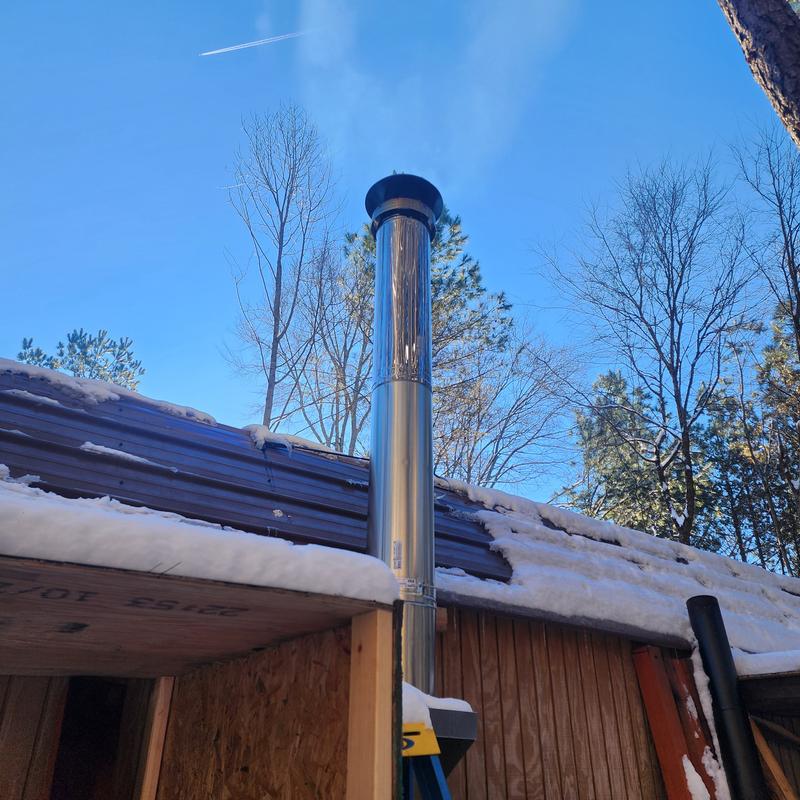 DuraVent DuraPlus 6 in. Triple Wall Pipe Thru-the-Wall Stove Chimney Kit at Tractor Supply Co