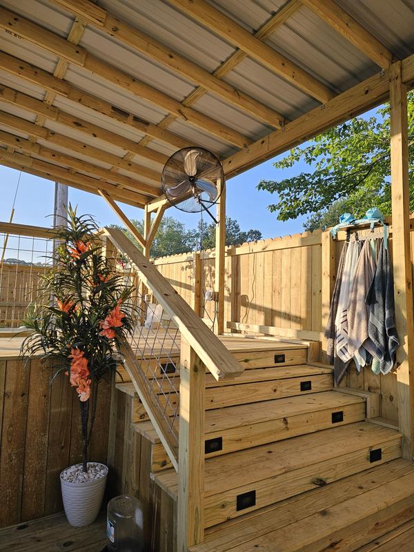 CountyLine 30 in. 3-Speed Indoor Wall-Mounted Oscillating Fan at ...