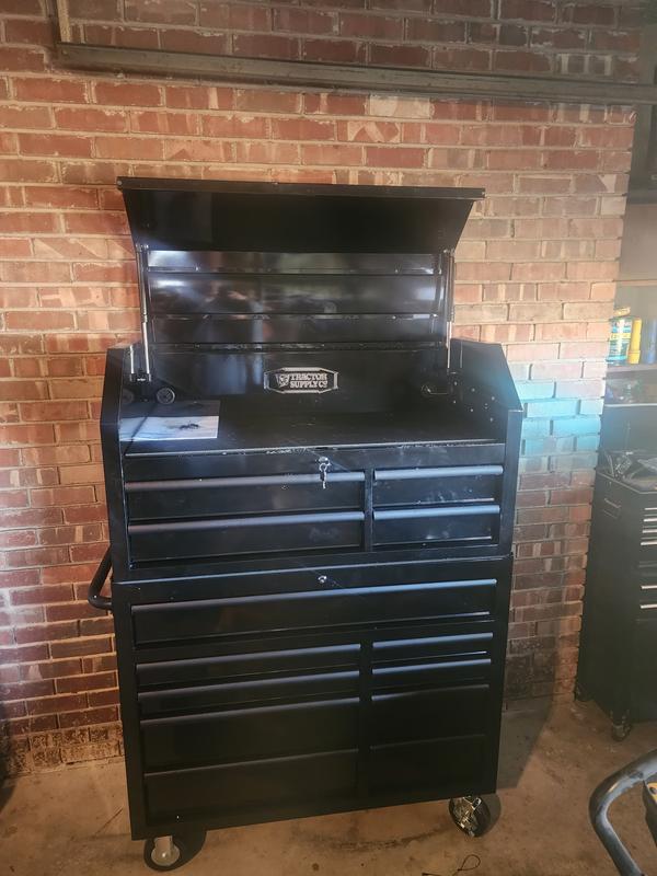 Tractor Supply 42 in. 13-Drawer Mechanic's Tool Chest Combo, Black at ...