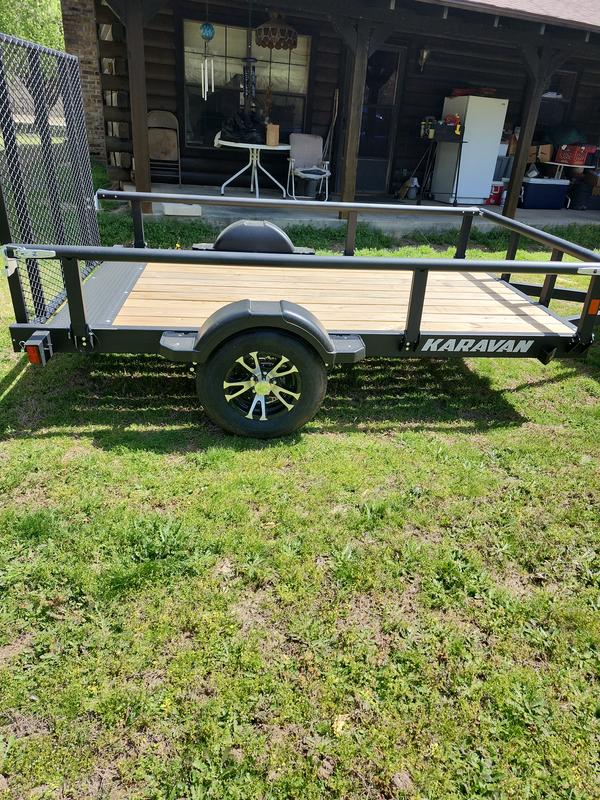 Karavan 5.5 ft. x 9 ft. Steel Utility Trailer, 2,165 lb. Max Capacity ...