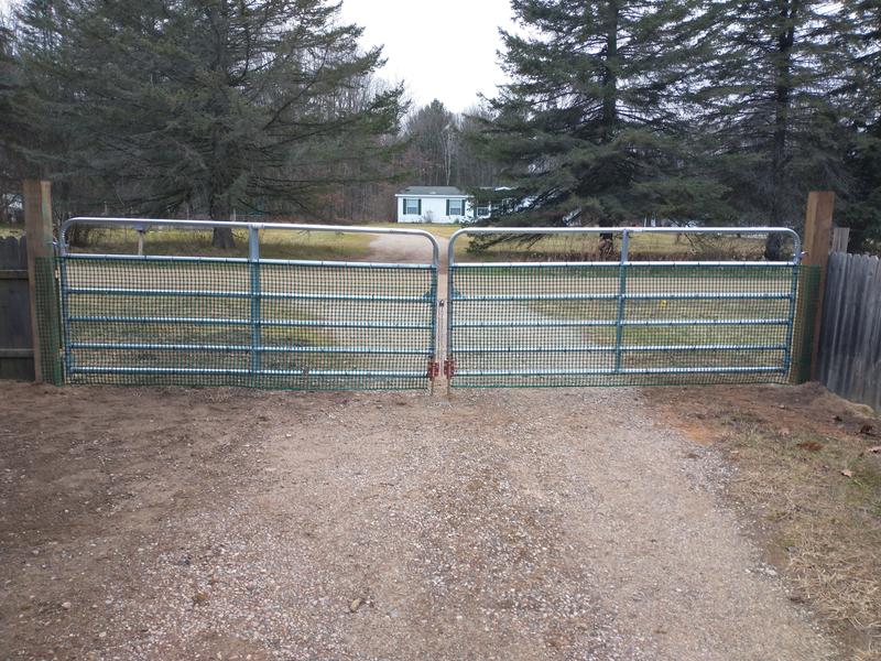 CountyLine 10 ft. x 50 in. 6-Bar Galvanized Tube Gate, 1-3/4 in. Tube ...