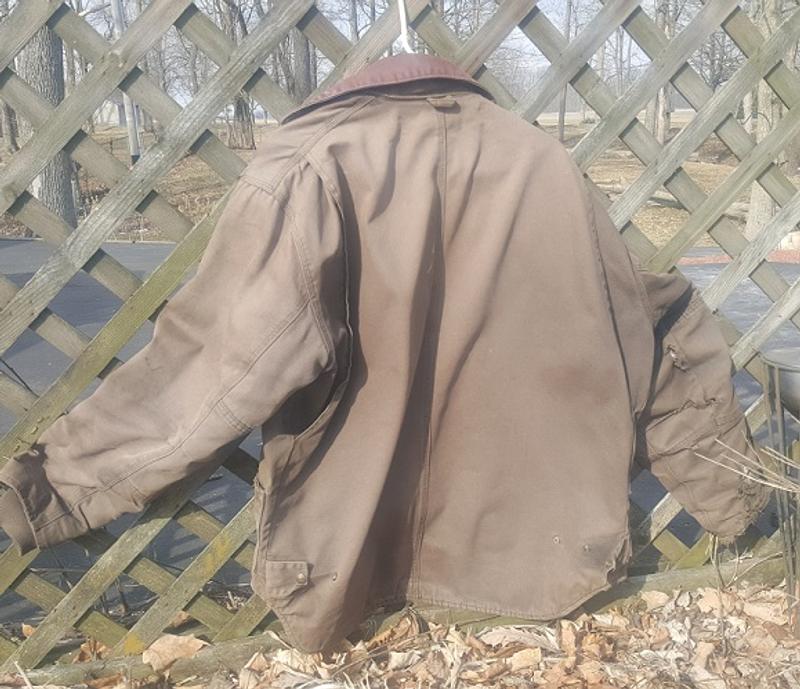 Berne Men's Super-Duty Washed Duck Fleece-Lined Contractor Coat at ...