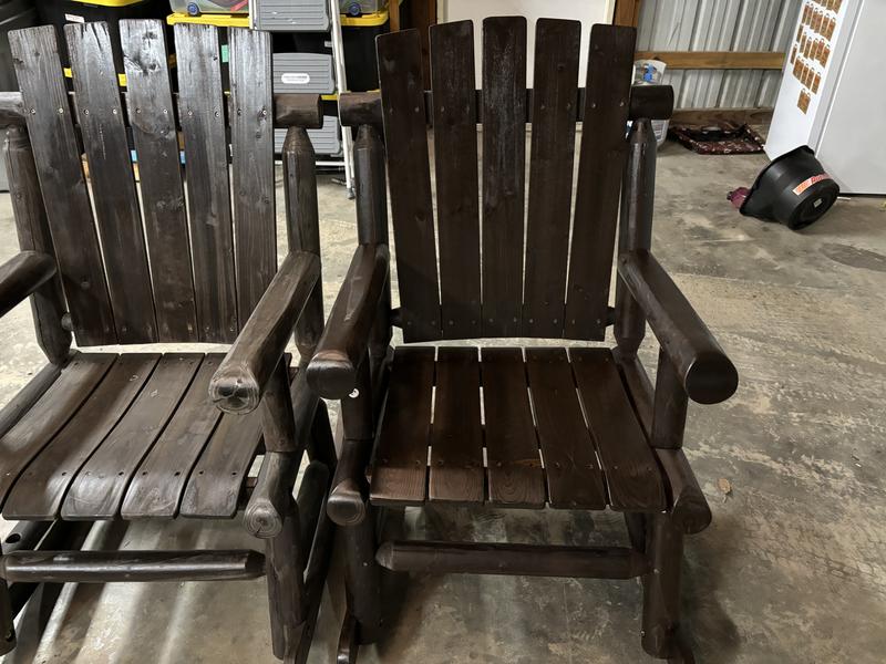 Red Shed Log Patio Rocker, Dark Walnut at Tractor Supply Co