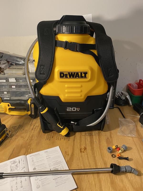 DEWALT 4 gal. Cordless Battery Lithium-ion Backpack Sprayer, Bare Tool ...