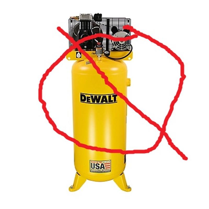 DEWALT 5 HP 60 gal. 1-Stage High Flow Electric Stationary Air ...