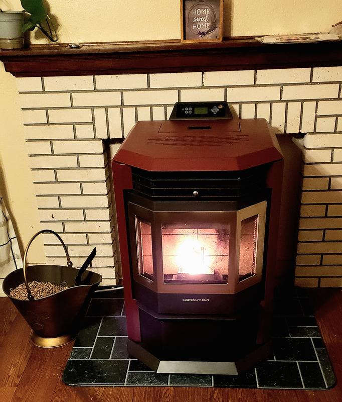 ComfortBilt 2800 sq. ft. HP22 Pellet Stove, 55 lb. Hopper Size ...