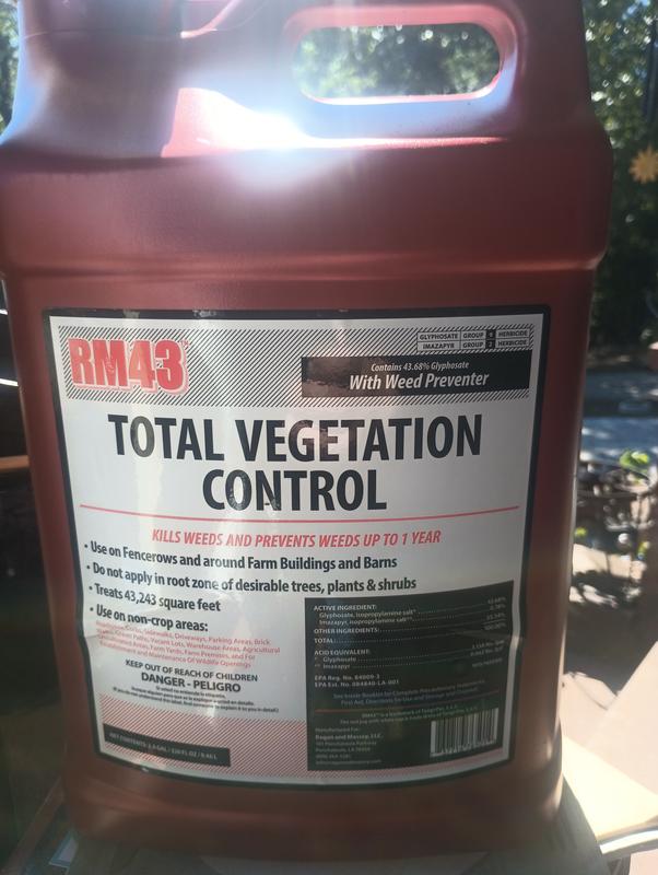 RM43 2.5 gal. Total Vegetation Control Weed Preventer Concentrate with ...