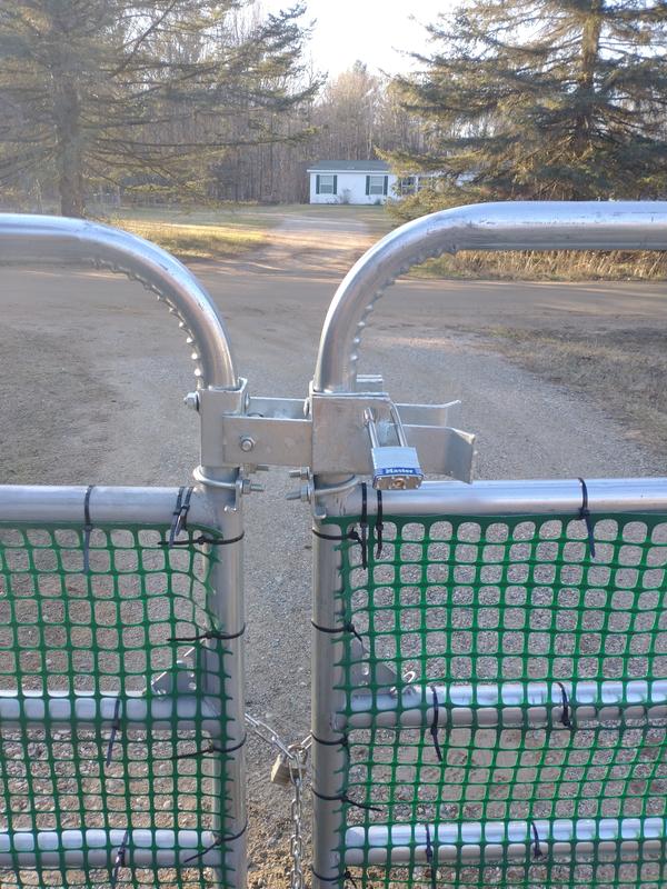 CountyLine 10 ft. x 50 in. 6-Bar Galvanized Tube Gate, 1-3/4 in. Tube ...