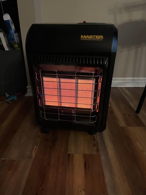 Master Liquid Propane Low-Profile Portable Cabinet Heater, 450 sq. ft ...