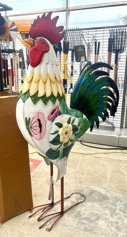 Red Shed Floral Metal Rooster, 6 ft. at Tractor Supply Co