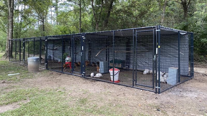 Tarter 6 ft. x 10 ft. Gray Heavy-Duty Elite Dog Kennel Side Panel at ...
