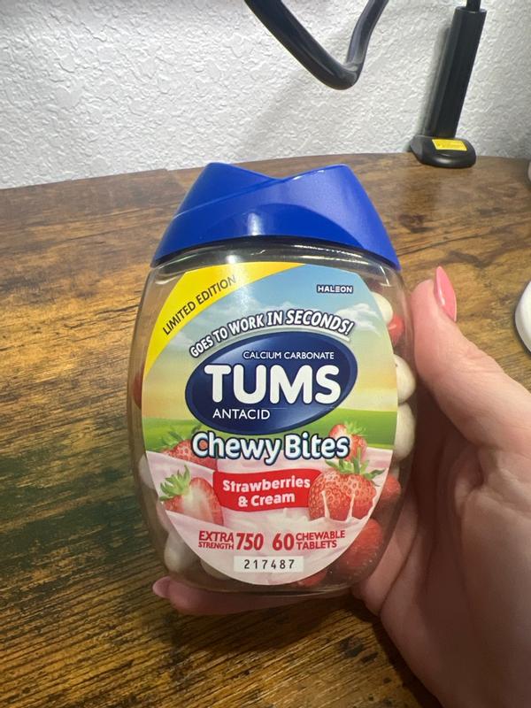 Tums Regular Strength Chewable Calcium Carbonate Antacid and Calcium ...