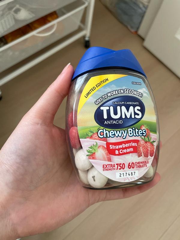 Tums Regular Strength Chewable Calcium Carbonate Antacid and Calcium ...