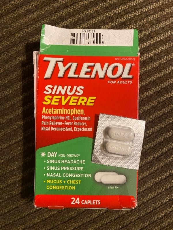 Tylenol sinusitis store