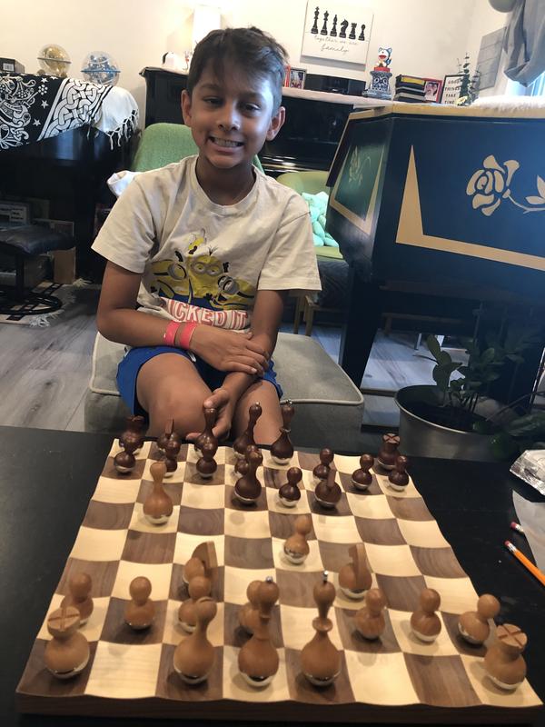 Umbra Wobble Chess Set Walnut Chess in the Board Games department at ...