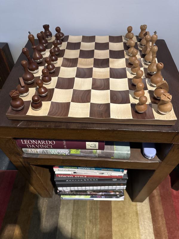 Umbra Wobble Chess Set Walnut Chess in the Board Games department at ...