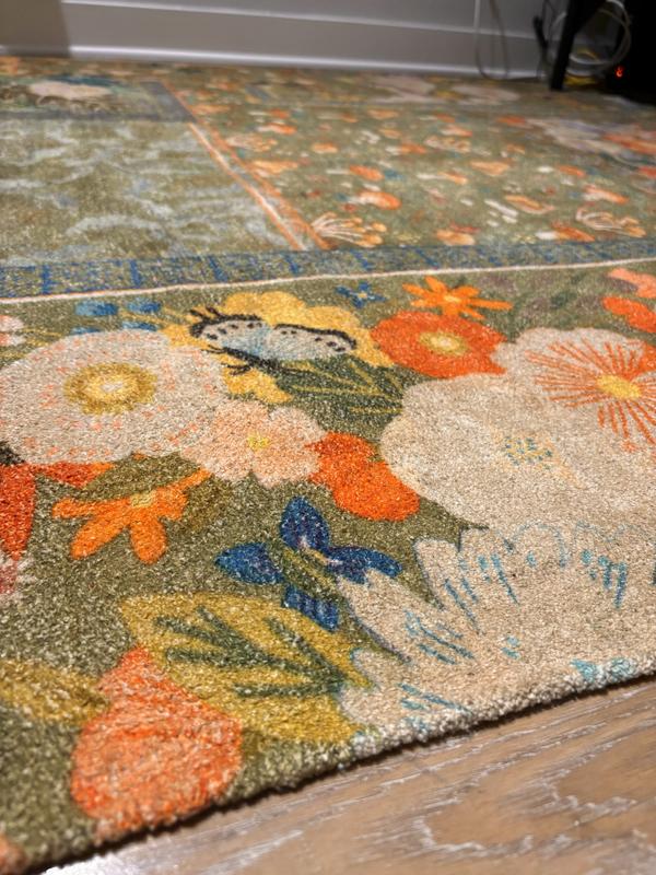 Colorful Floral Digital Printed Chenille Rug | Urban Outfitters Colorful Floral Digital Printed Chenille Rug | Urban Outfitters