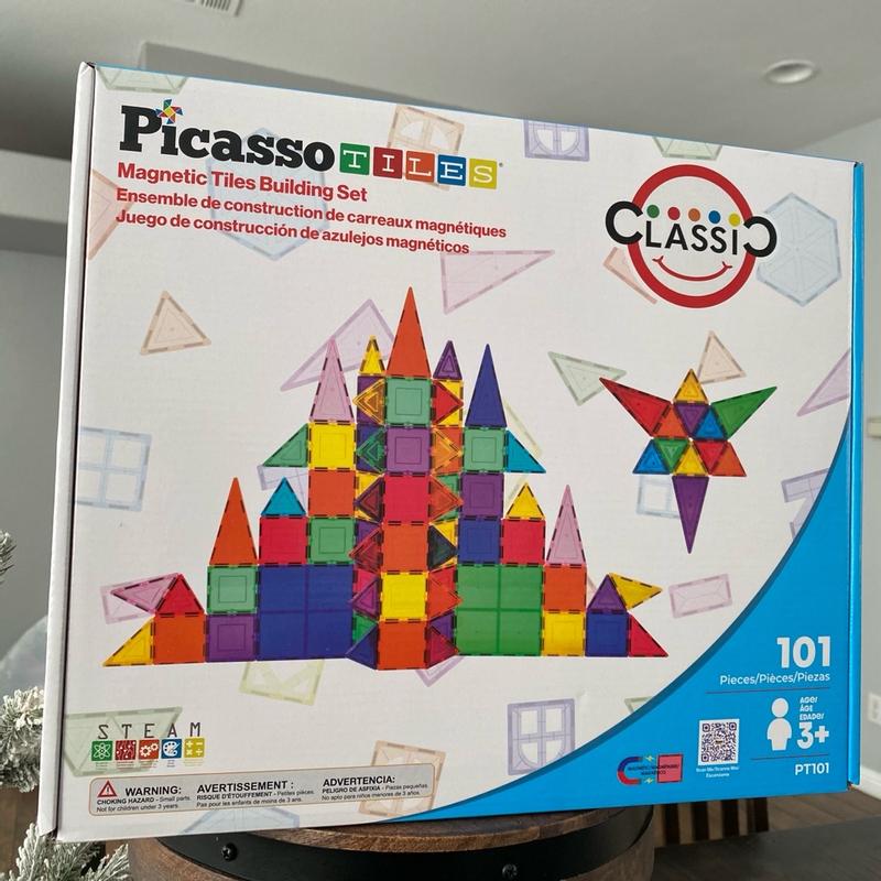 PicassoTiles Magnetic Building Blocks Set, 61 Piece - Macy's