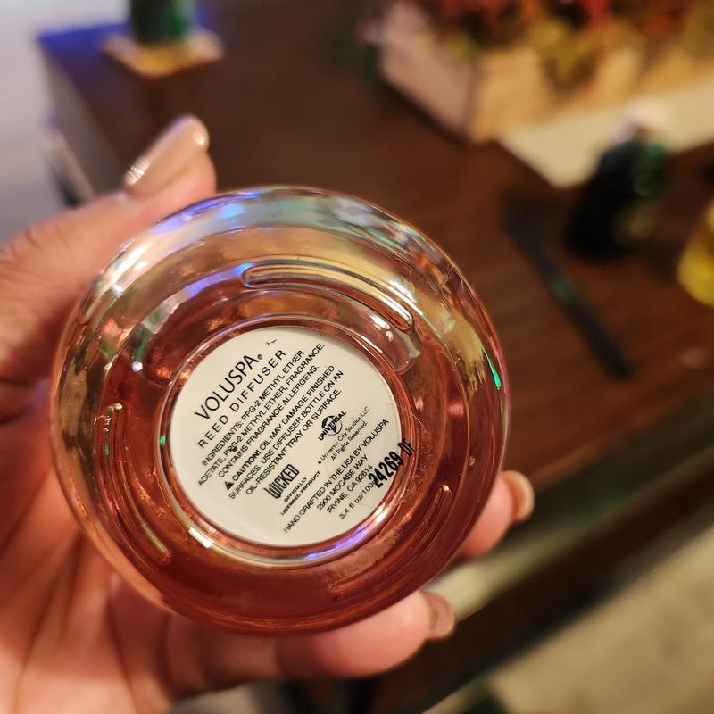 Voluspa Limited Edition Wicked Perfectly Pink Yuzu Reed Diffuser, 3.4 ...