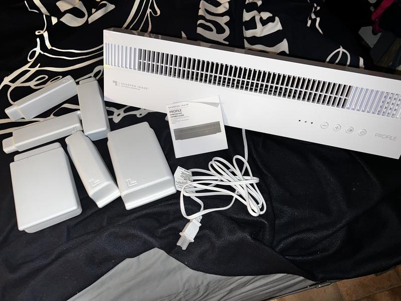 Sharper Image 25.94-in 120 -Volt High Velocity Indoor Black Window Fan ...