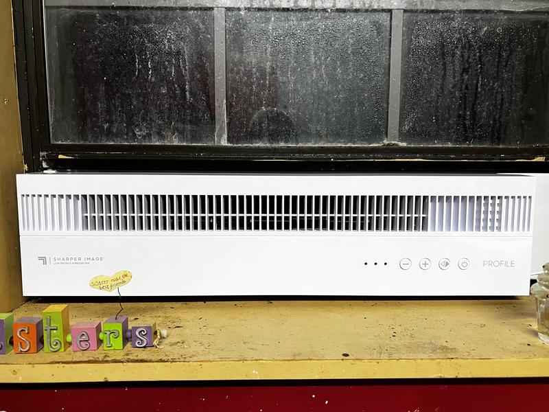 Sharper Image 25.94-in 120 -Volt High Velocity Indoor Black Window Fan ...