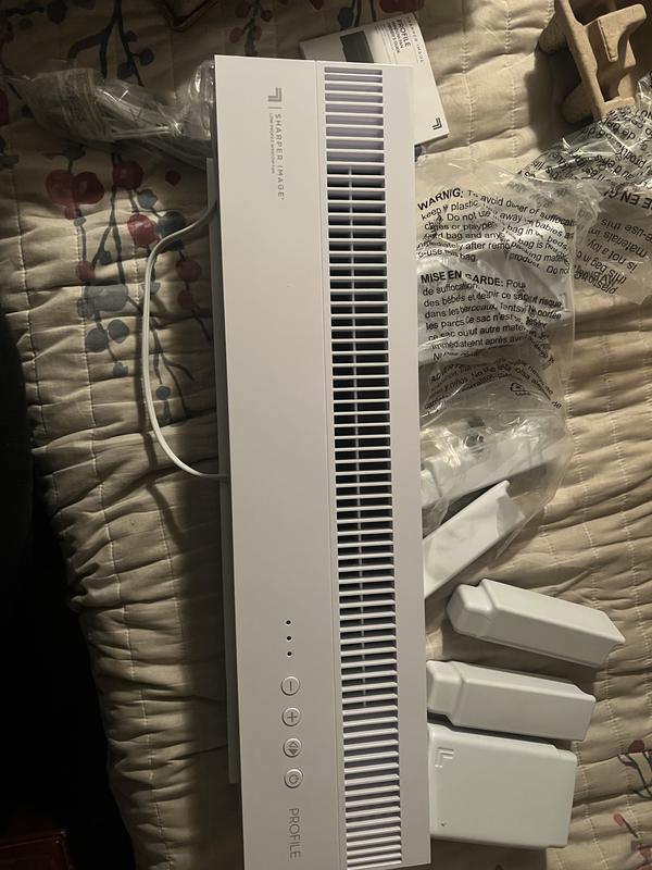 Sharper Image 25.94-in 120 -Volt High Velocity Indoor Black Window Fan ...