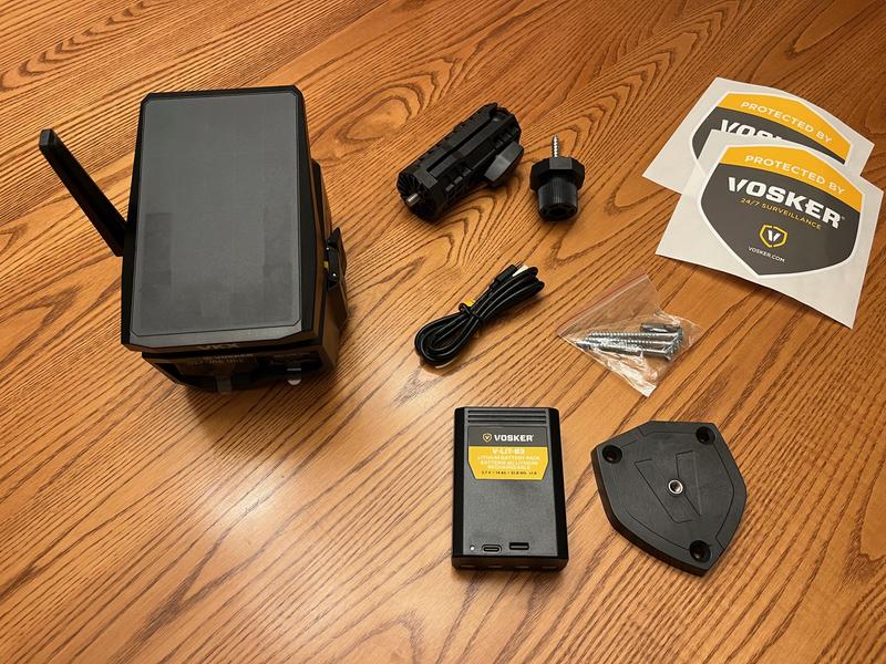 VOSKER VKX Outdoor 1 -Channel 1 -Camera 1080p Solar Bullet Micro SD ...