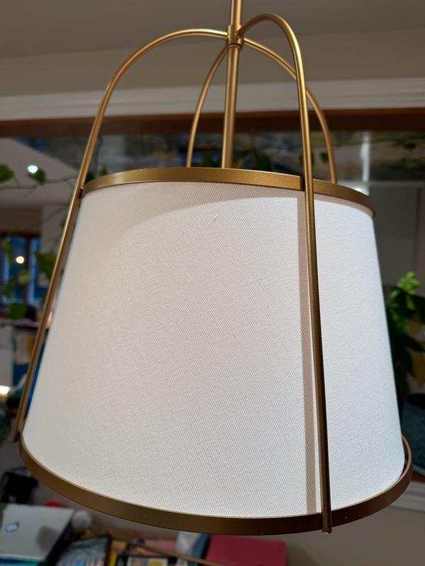 Cascadia Marion 1 -Light Mystic Gold Mid-century Cone Medium Hanging ...