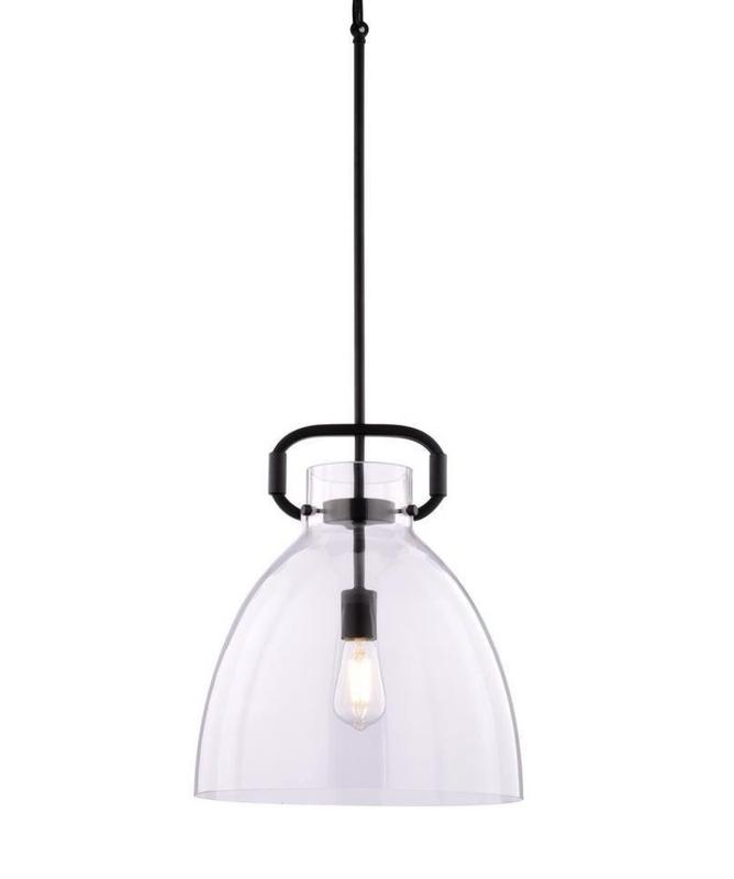 Cascadia Madrona 1 -Light Muted Brass Modern/contemporary Clear glass ...