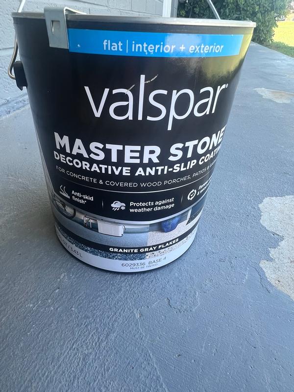 Valspar Master Stone 1-part Base 4, Granite Gray Flakes Acrylic ...