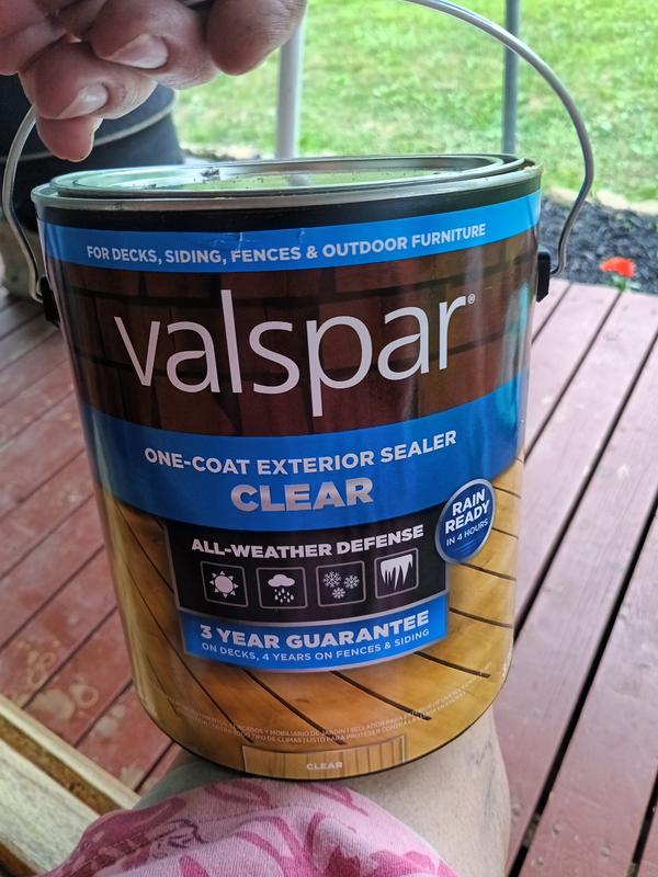 Valspar PRO Pre-Tinted Clear Clear Exterior Wood ( 5-gallon ) in the ...