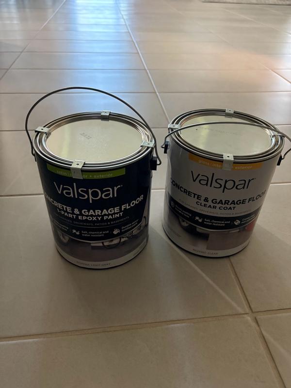 Valspar 1-part Clear Water-based Concrete and Garage Floor Paint ( 1 ...