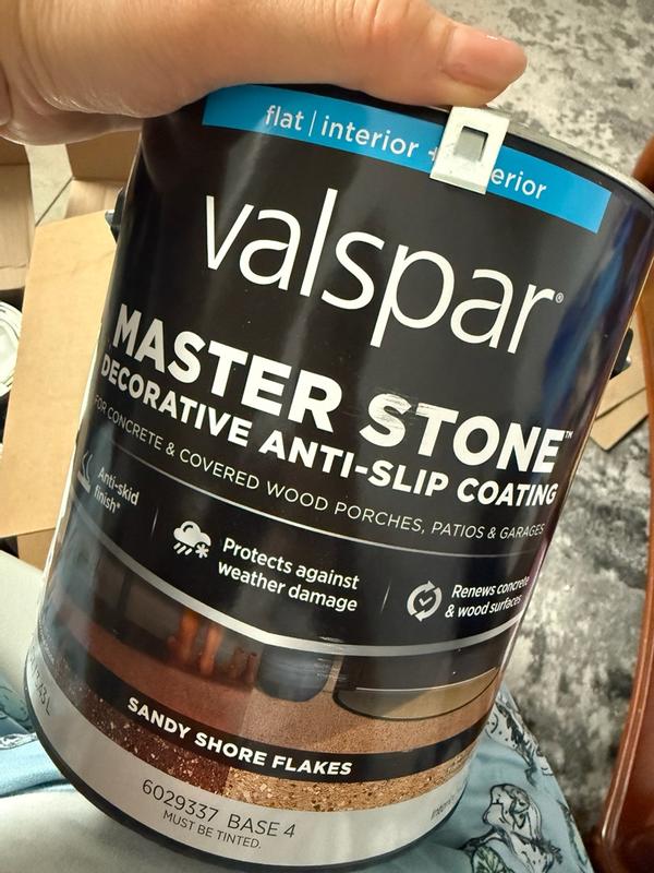 Valspar Master Stone 1-part Base 4, Granite Gray Flakes Acrylic ...
