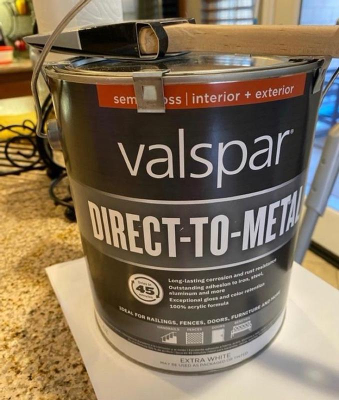Valspar Direct-To-Metal Semi-gloss Neutral Interior/Exterior Water ...