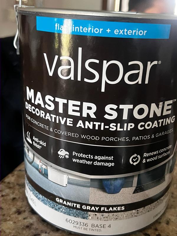 Valspar Master Stone 1-part Base 4, Granite Gray Flakes Acrylic ...