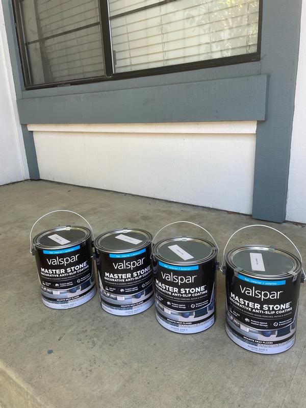 Valspar Master Stone 1-part Base 4, Granite Gray Flakes Acrylic ...