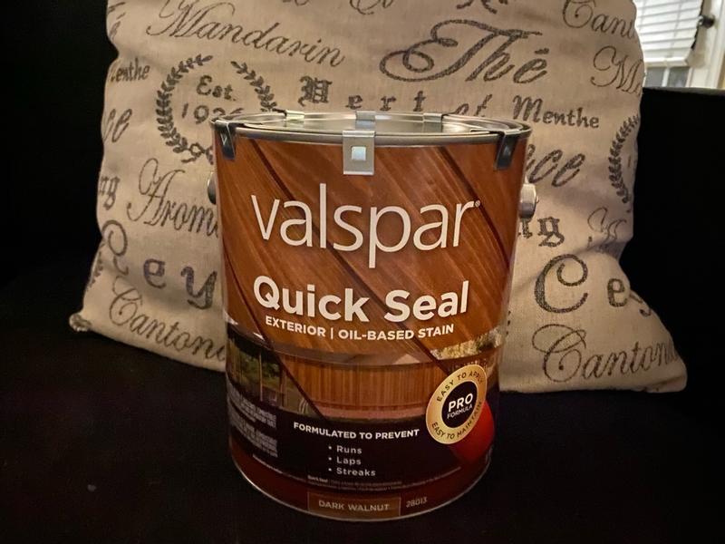 Valspar Quick Seal Pre-Tinted Dark Walnut Semi-transparent Exterior ...