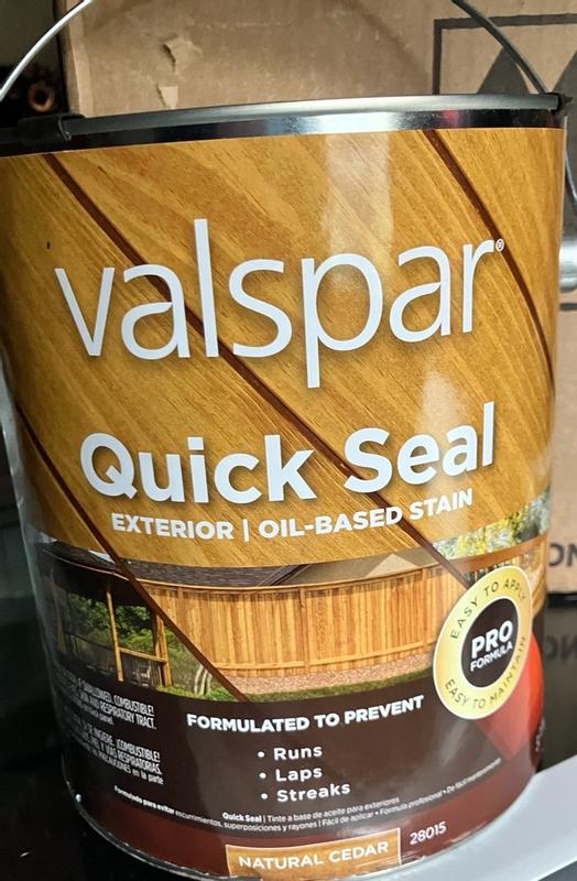 Valspar Quick Seal Pre-Tinted Dark Walnut Semi-transparent Exterior ...