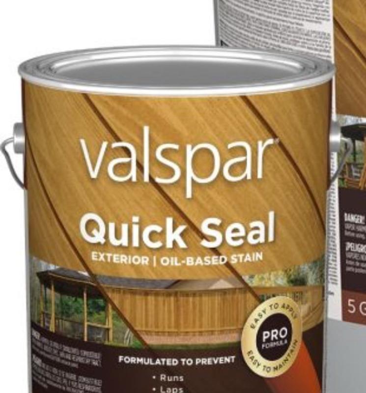 Valspar Quick Seal Pre-Tinted Dark Walnut Semi-transparent Exterior ...