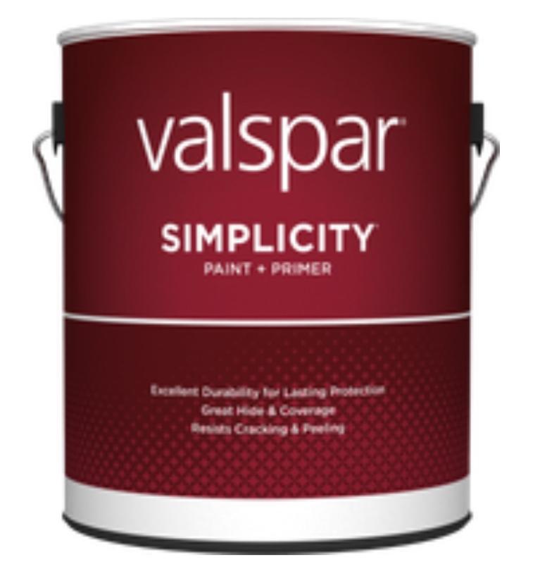 Valspar 1 gal. Pure White Simplicity Exterior Paint and Primer, Satin ...