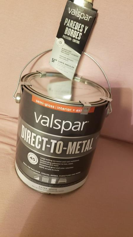 Valspar Direct-To-Metal Semi-gloss Black Interior/Exterior Water-based ...