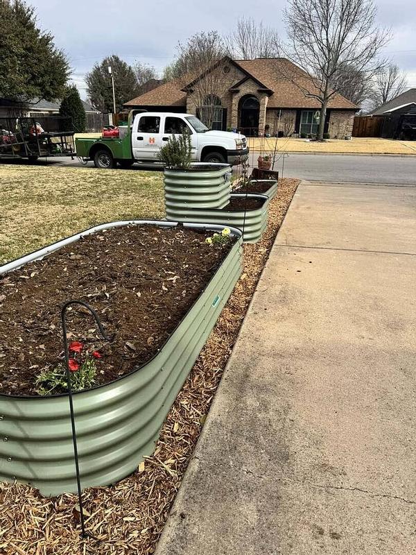 Vego Garden 26-cu ft 42-in W x 42-in L x 32-in H Olive Green Galvanized ...