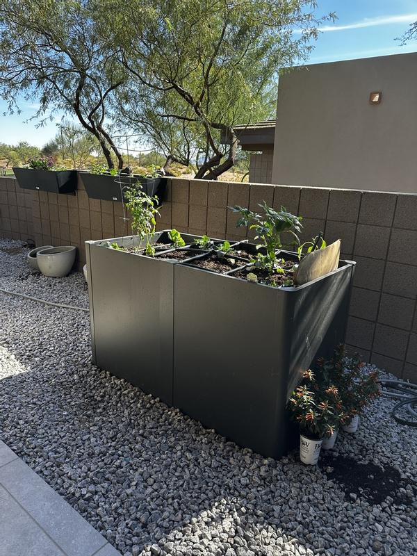 Vego Garden 27-cu ft 27-in W x 53-in L x 32-in H Umber Brown Galvanized ...