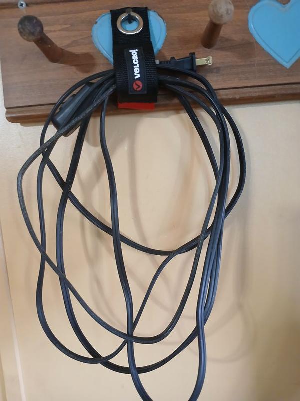 VELCRO Brand Black Easy-hang Extension Cord Strap 1/2in X 10in (2-Pack ...