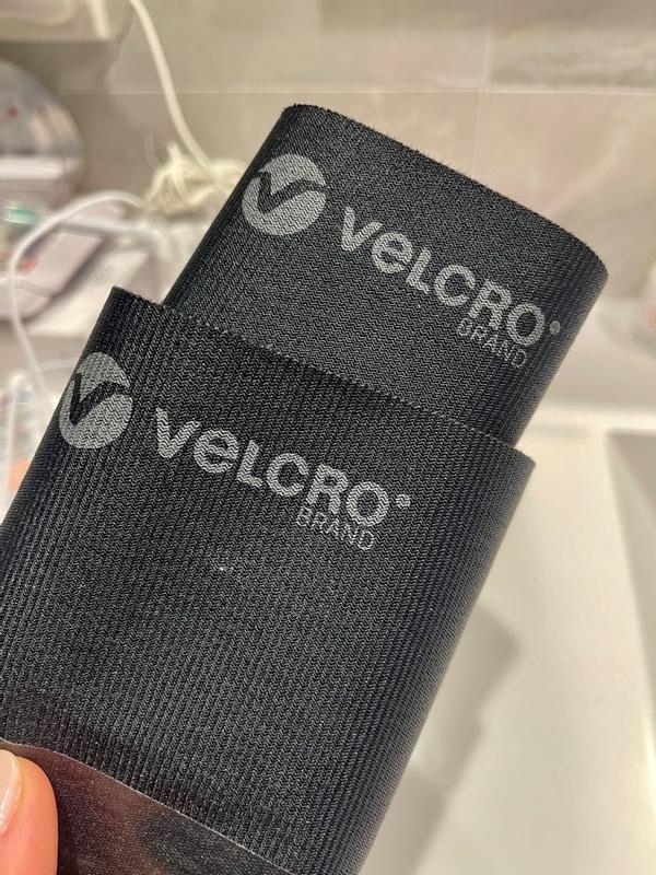 VELCRO Brand Black Mountable Cable Sleeves 8In X 4.75In Black (2-Pack ...