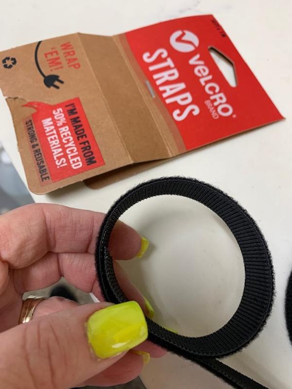 VELCRO Brand 120-in Eco Collection Roll 10Ft X 1In. Black Hook and Loop ...