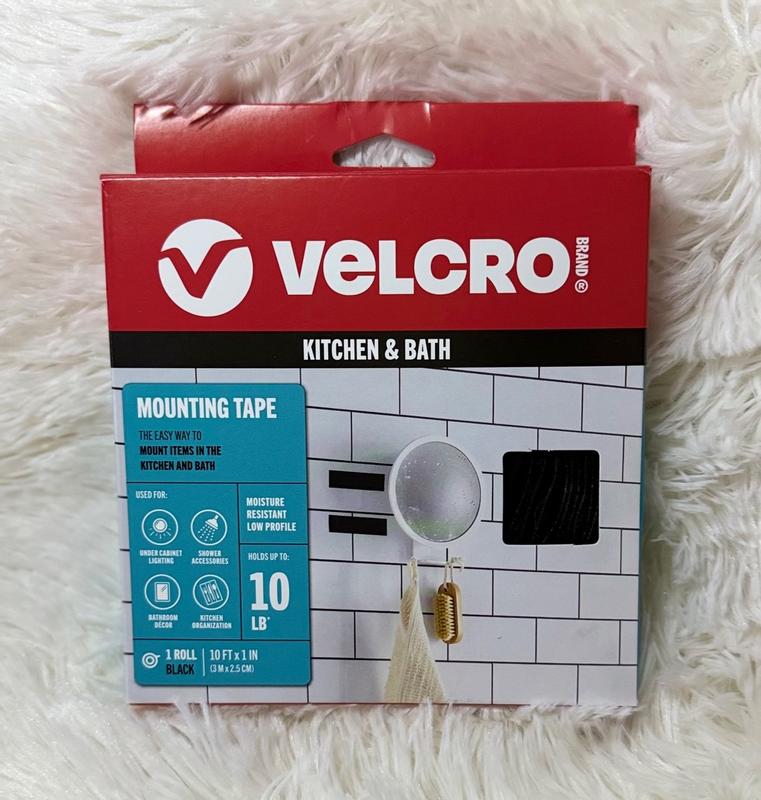VELCRO Brand Industrial Strength - Low Profile 10ft x 1in Roll Black ...