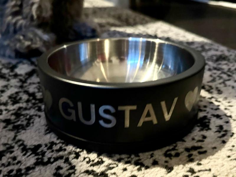 Wild One Black Stainless Steel Dog Bowl | Petco