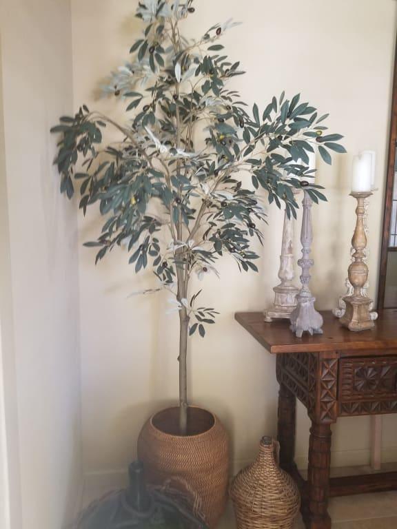 Vickerman 7' Artificial Potted Olive Tree - Macy's