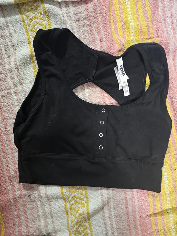 Buy All-Day Cotton™ Henley Scoop Bra, Pink Tulip - Order Tops online ...